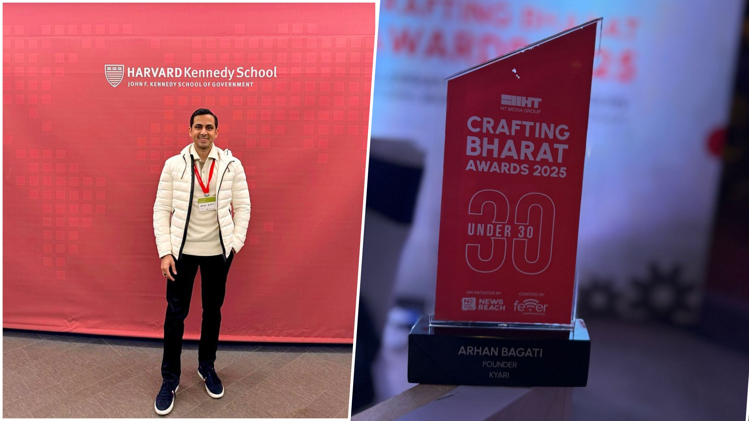 KYARI के संस्थापक अर्हन बगाती को ‘HT 30 Under 30 Award से किया गया सम्मानित