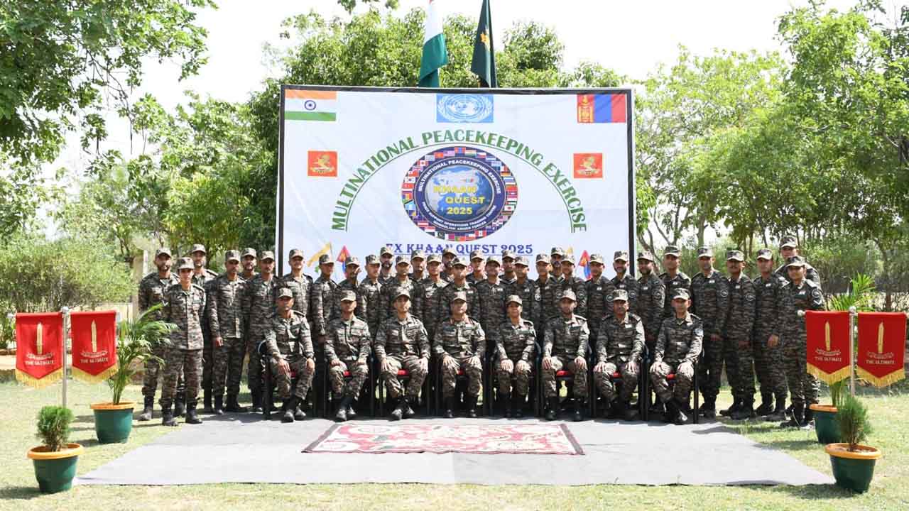 Indian military contingent: मंगोलिया पहुंची भारतीय सैन्य टुकड़ी